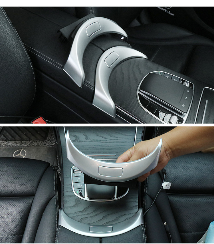 适用奔驰C级W205扶手箱碳纤开关GLC级W253储物盒开关2056803407-阿里巴巴