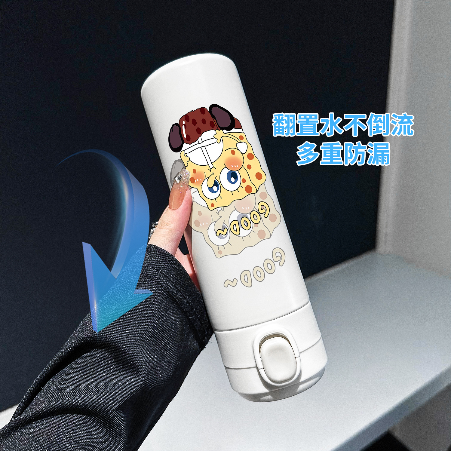 304不锈钢保温杯ins高颜值卡通学生水杯子女可爱新款大容量-阿里巴巴