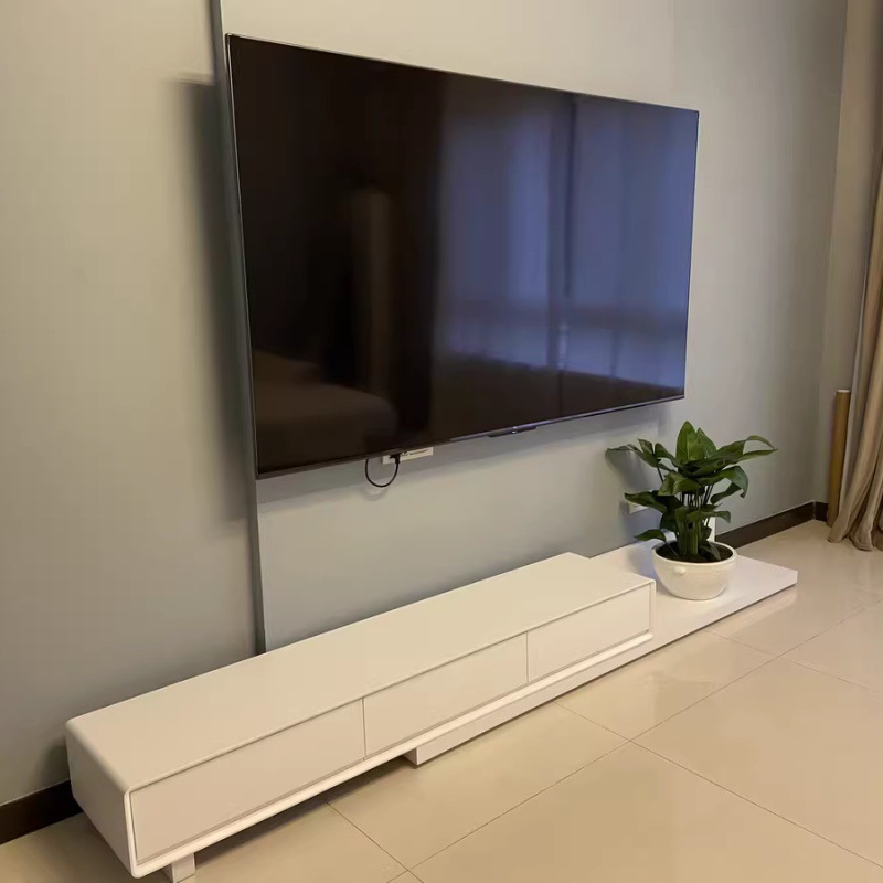 hqa TV cabinet coffee table combination retractable modern simple small ...