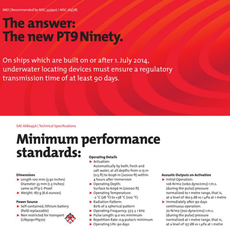 船用BEACONPT9C-PROOFVDR水下定位信标PT9NINETY设备应急定位设备-阿里巴巴