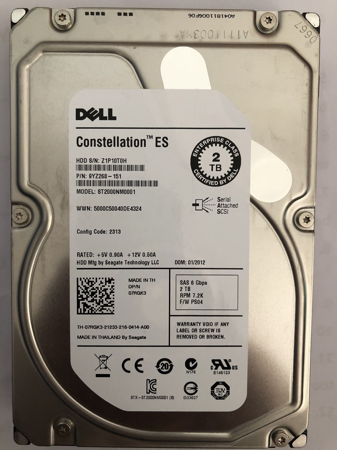 2TB戴 i尔SAS服务器2t硬盘3.5寸ST2000NM0023希i捷ST2000NM0001-阿里巴巴