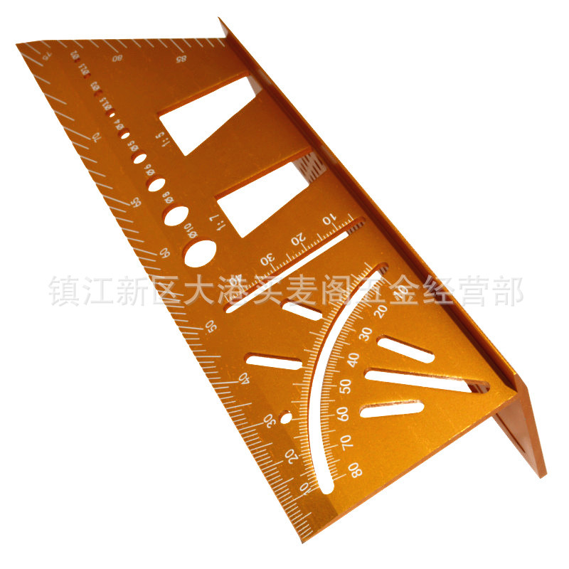 彩色角尺过线尺加厚铝合金画线尺45 90度直角划线规木工划线尺-阿里巴巴