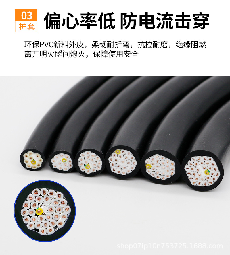KVVR/RVV多芯控制电缆线10 12 16芯0.3 0.75 1.5平方信号线护套线-阿里巴巴