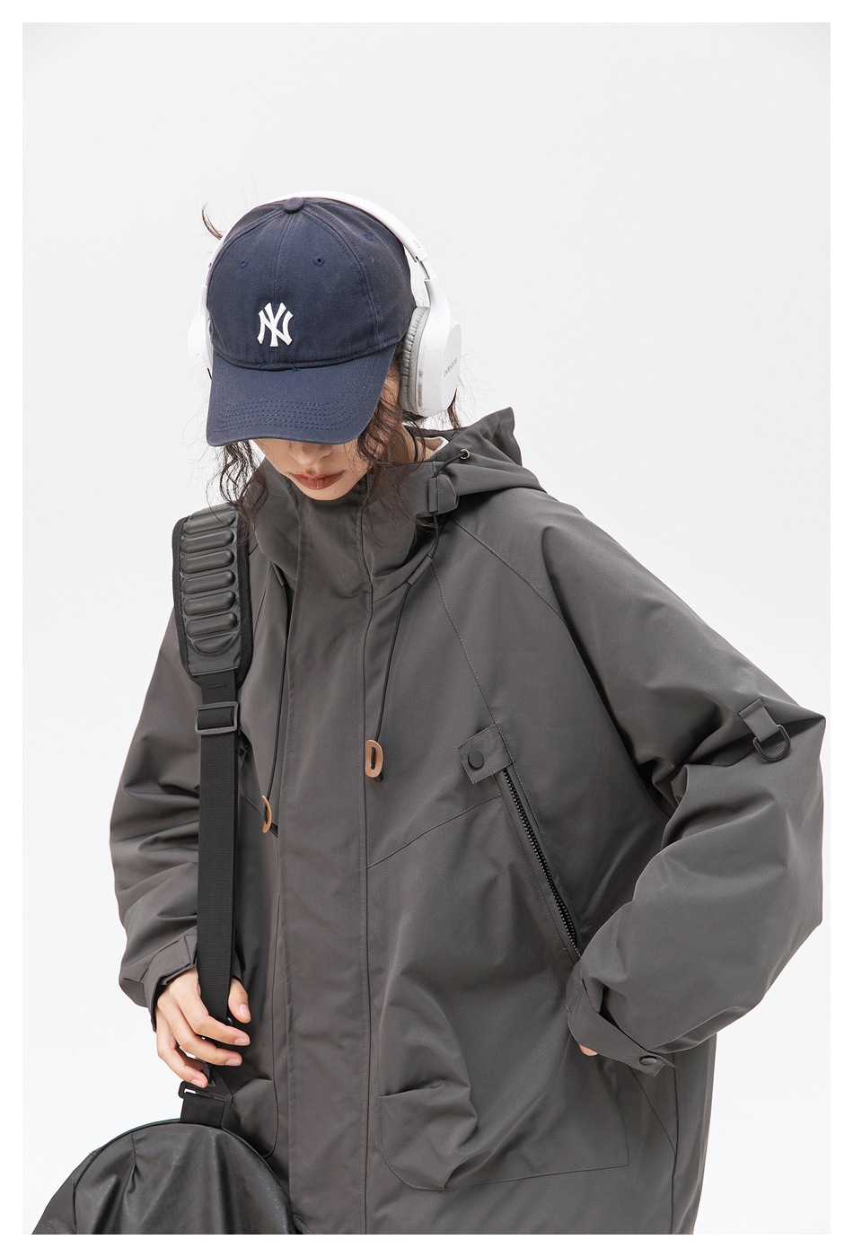 ADAM FREAK美式国潮牌机能风冲锋衣山系户外连帽夹克外套男女C39-阿里巴巴