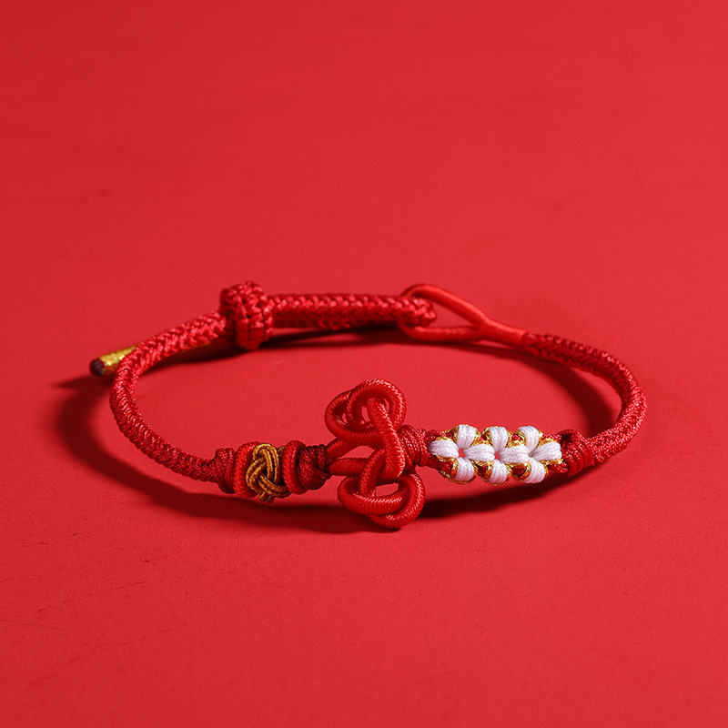 文昌结小红绳手链编织手绳男生考试上岸手链女生编织手链红绳-阿里巴巴