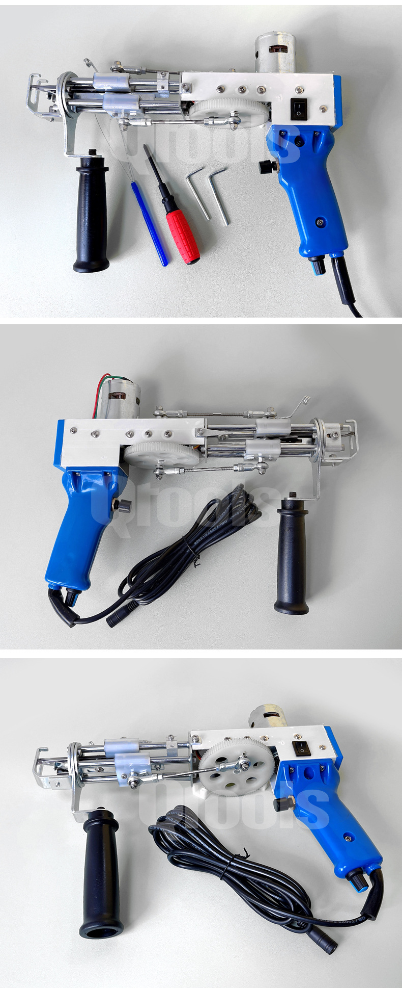 畅销款TD Tufting Gun 簇绒枪二合一割绒\圈绒蓝色地毯织机DIY手-阿里巴巴