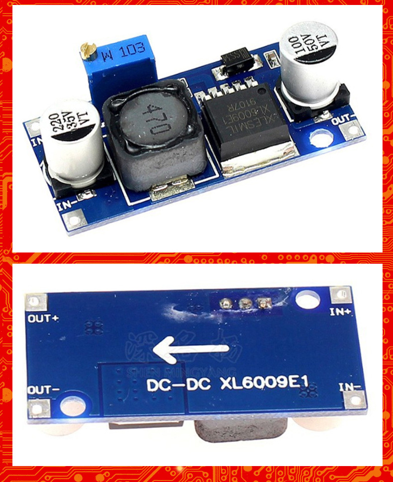 XL6009 XL6019 DC-DC 升压模块 电源稳压模块输出可调 超LM2577-阿里巴巴