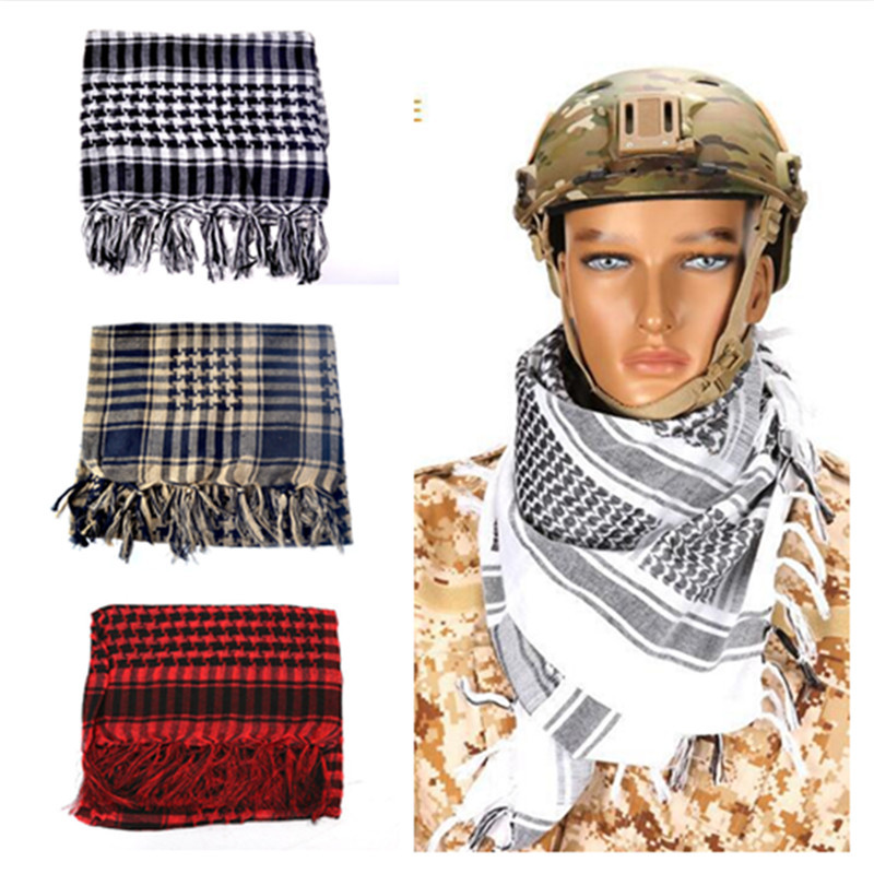 Arab scarf B thin Arab square scarf tactical outdoor camping foreign ...