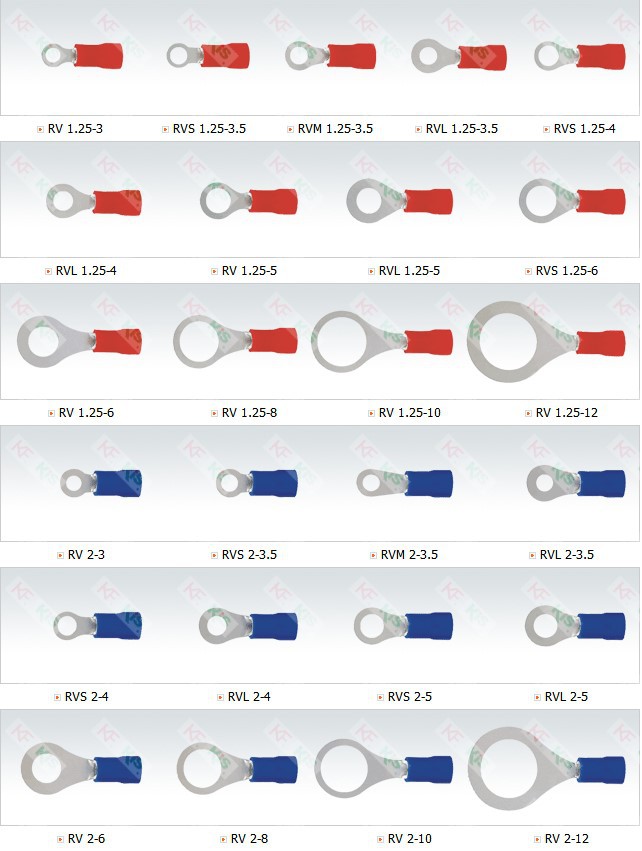 克爱斯KF圆形绝缘端头RV1.25-3.5L RV1.25-4S RV1.25-4L RV1.25-5-阿里巴巴