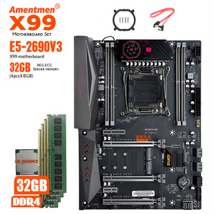 JGINYUE X99 Titanium D4 2690V3 4*8G DDR4 Motherboard set-阿里巴巴
