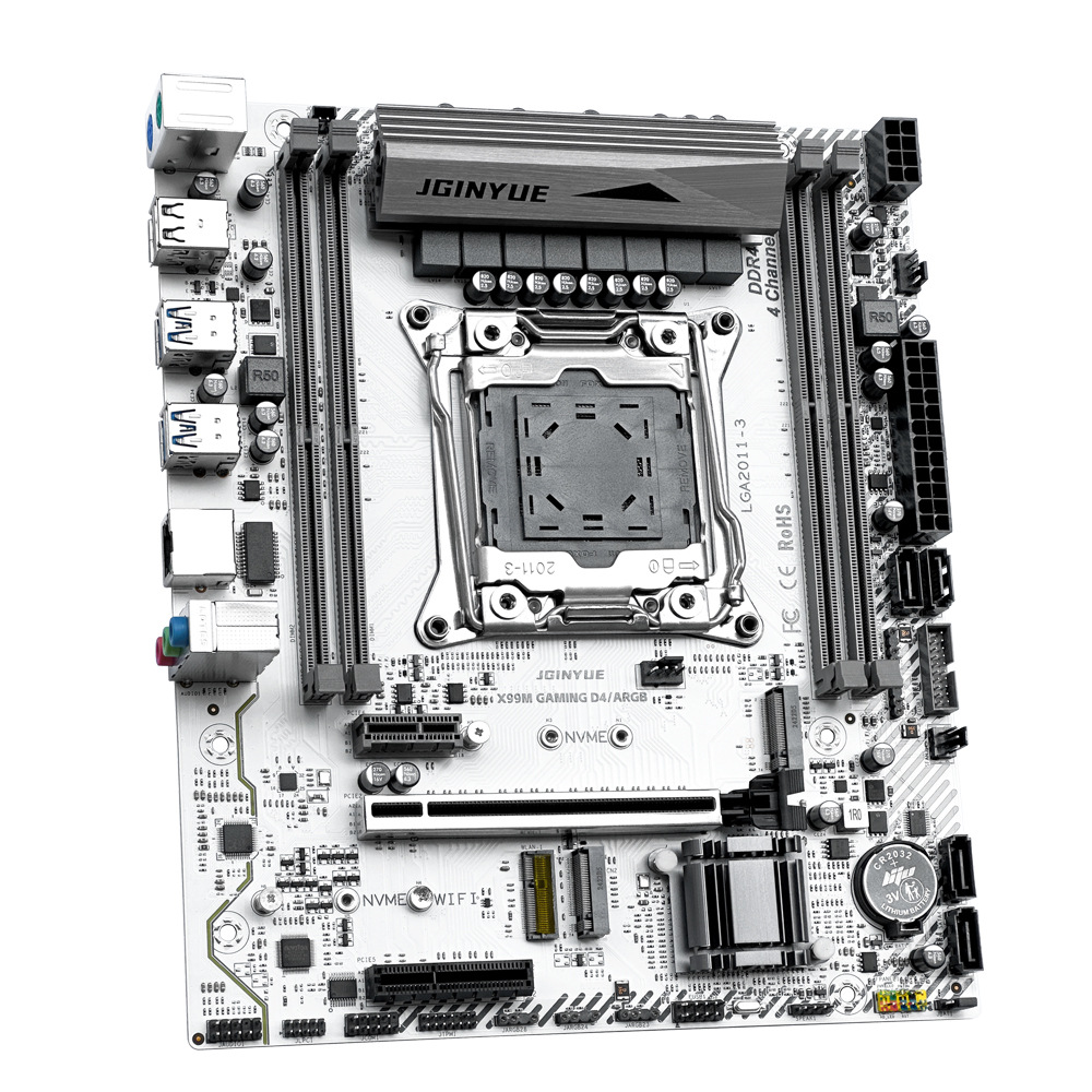 全新精粤X99M GAMING D4/ARGB主板 4通道DD4R 支持128G 主板-阿里巴巴