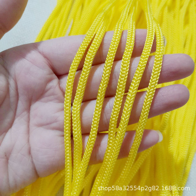 厂家现货pp绳黑白彩色丙纶绳束口手提空心抽绳四针八股钩针编织-阿里巴巴