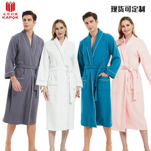 批发酒店浴袍 美容院莫代尔棉吸水速干男女睡袍 加大亚朵酒店浴袍-阿里巴巴