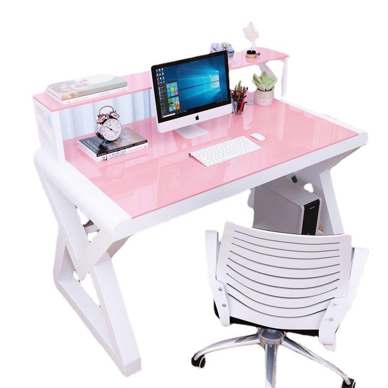Tempered Glass Computer Desktop Desk Combination Game Table Home Desk ...