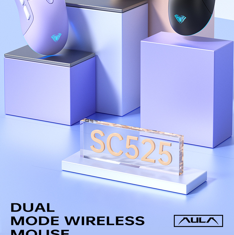 狼蛛SC525无线鼠标蓝牙双模RGB电竞游戏台式笔记本电脑通用充电式-阿里巴巴