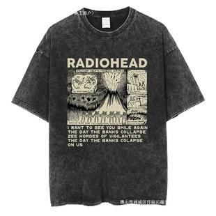 Radiohead T Shirt Classic Retro Rock Band Graphic Tshirt Ove-阿里巴巴