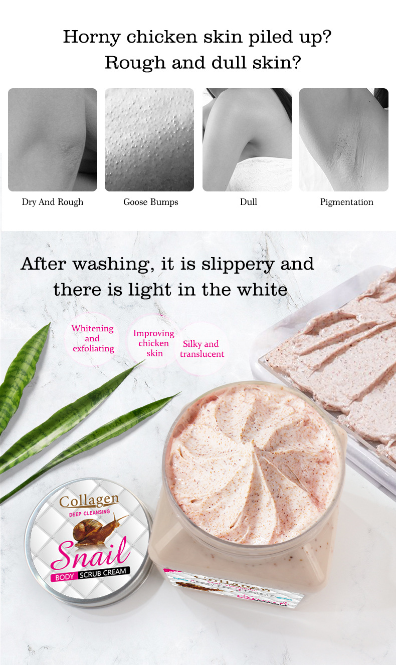 Cross border peimei snail scrub cutin softening chicken skin dead skin ...