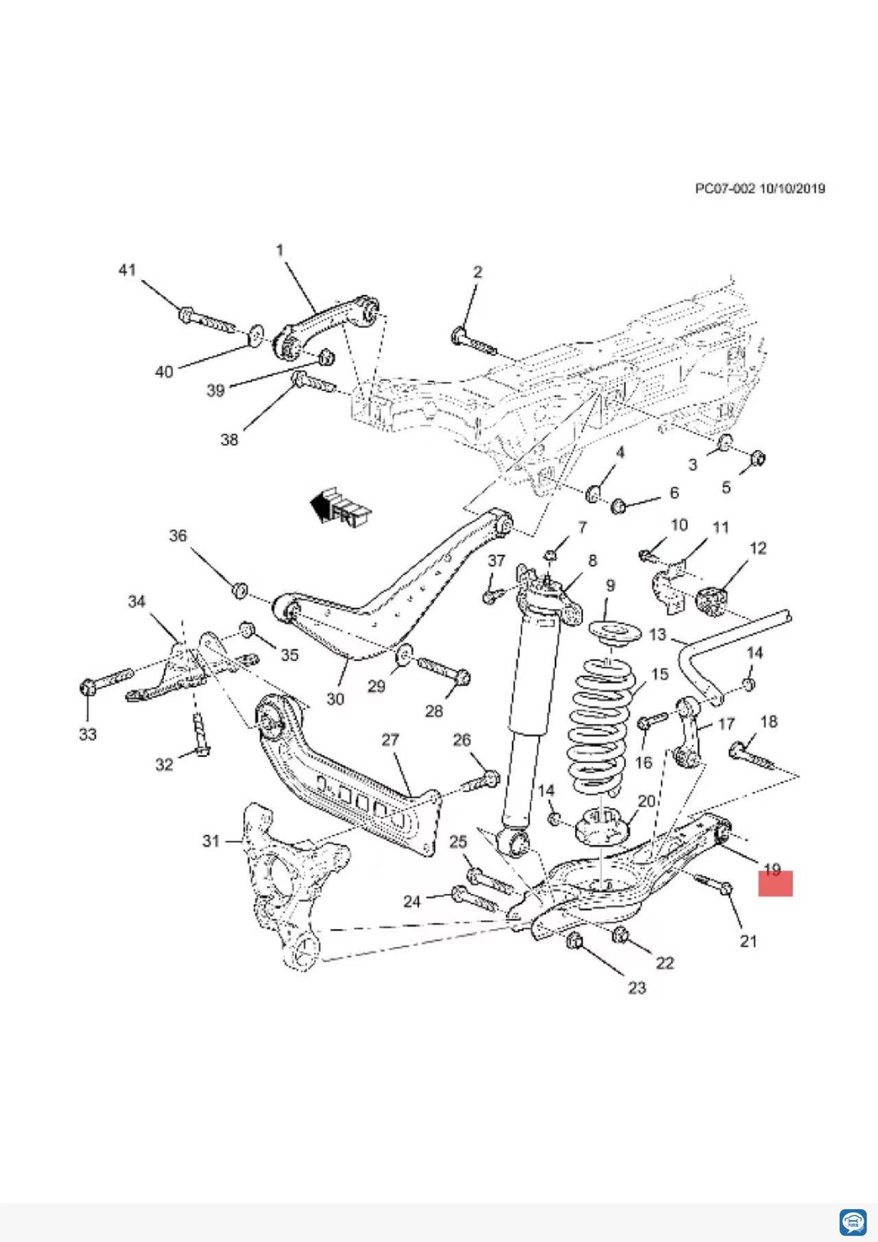 23350586适用于全新君威迈锐宝XL后悬架下控制臂胶套后下摆臂胶套-阿里巴巴