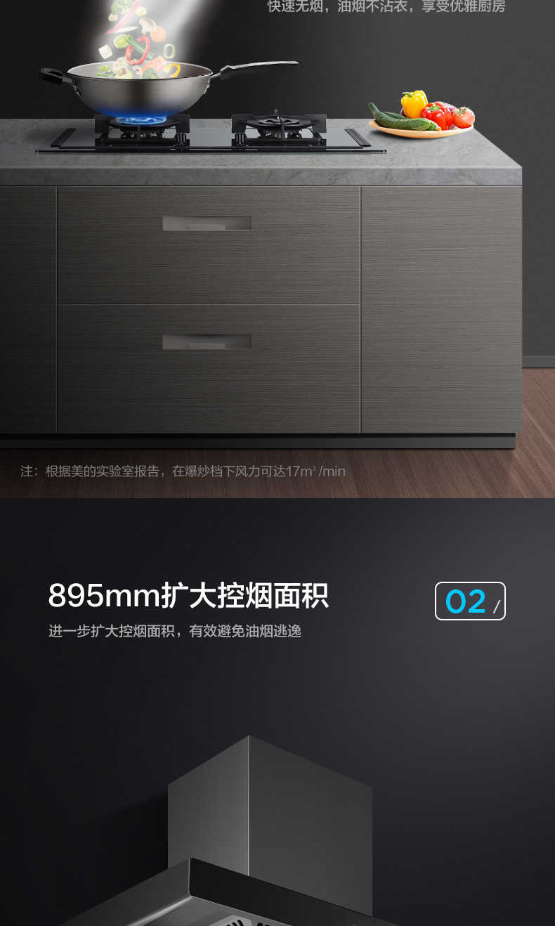 美的(Midea)欧式抽油烟机CXW-220-TMY1 玄武灰顶吸式17立方大风量-阿里巴巴