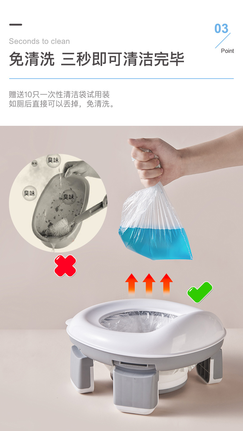 婴儿户外便携马桶座宝宝车载应急移动厕所便携式儿童折叠坐便器 阿里巴巴