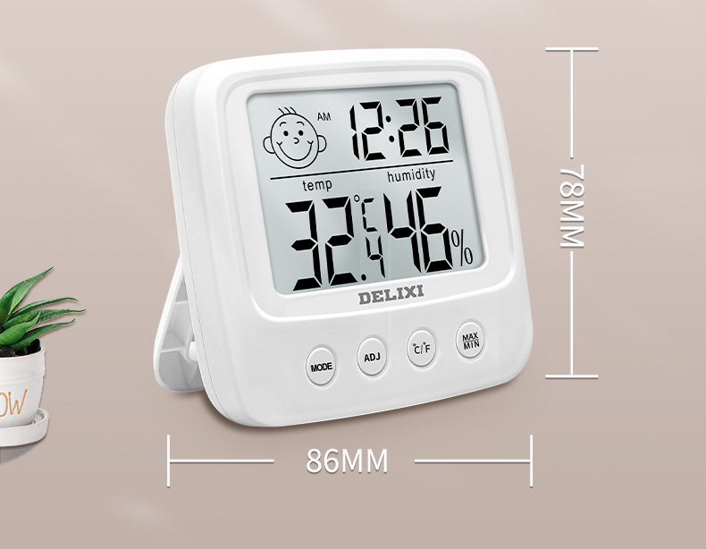 德力西温湿度计室内电子数显温湿度仪表家用高精准壁挂干湿检测器-阿里巴巴