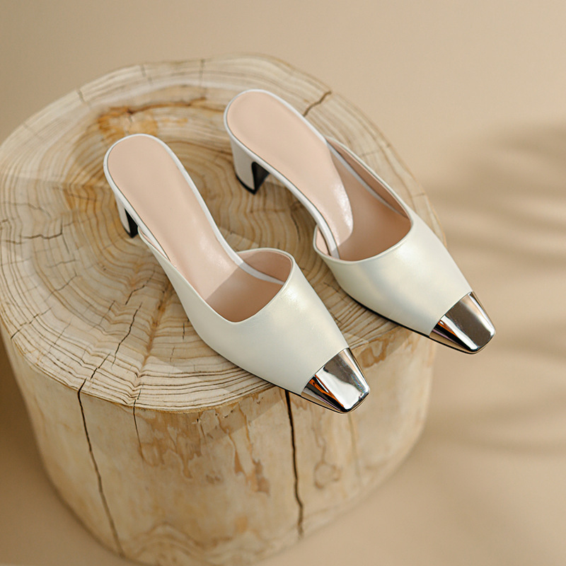 CHIKO Quenby Square Toe Block Heels Clogs/Mules Shoes