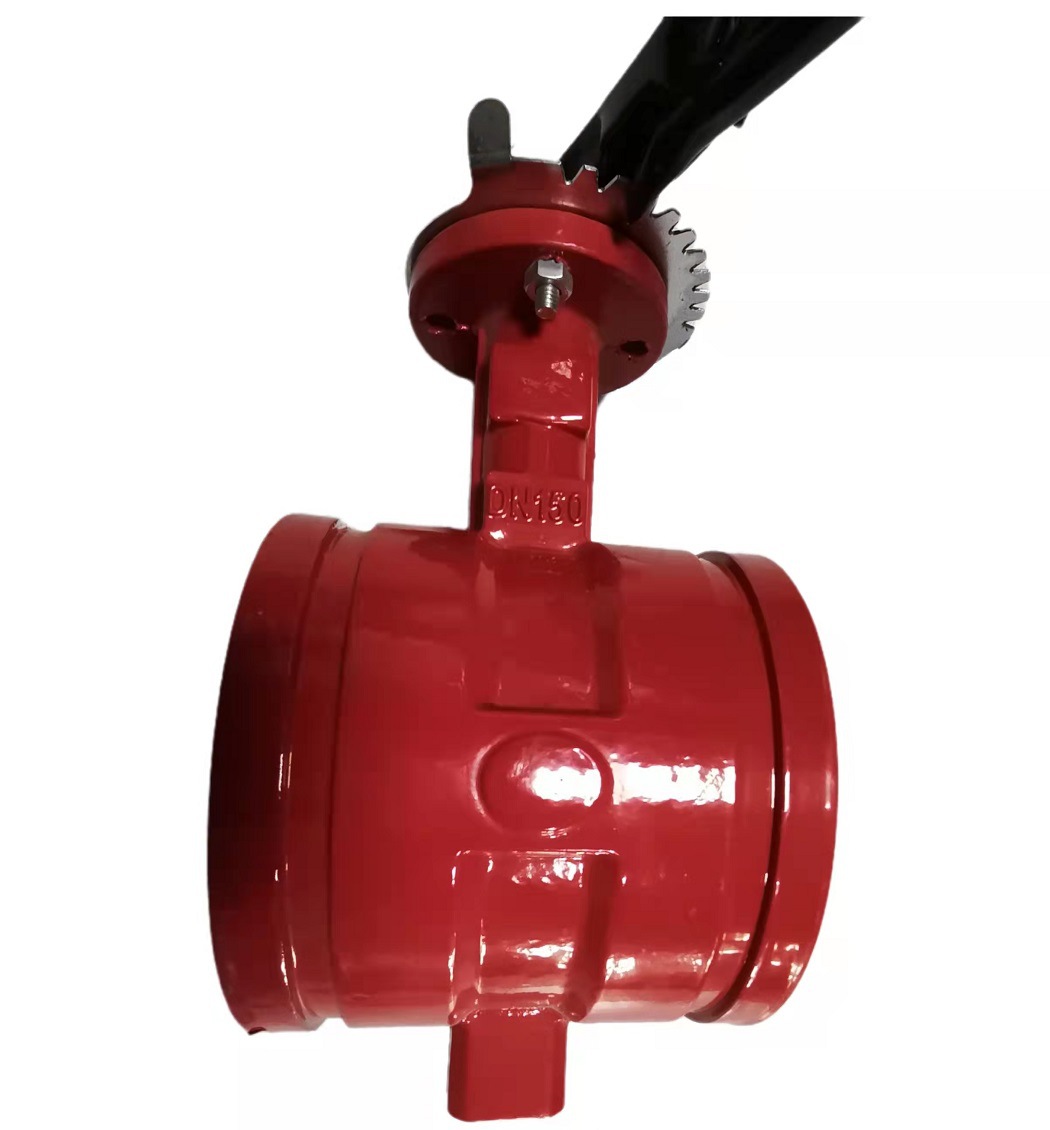 沟槽蝶阀手柄沟槽蝶阀 手柄沟槽球墨铸铁软密封蝶阀 规格D81X-16Q-阿里巴巴