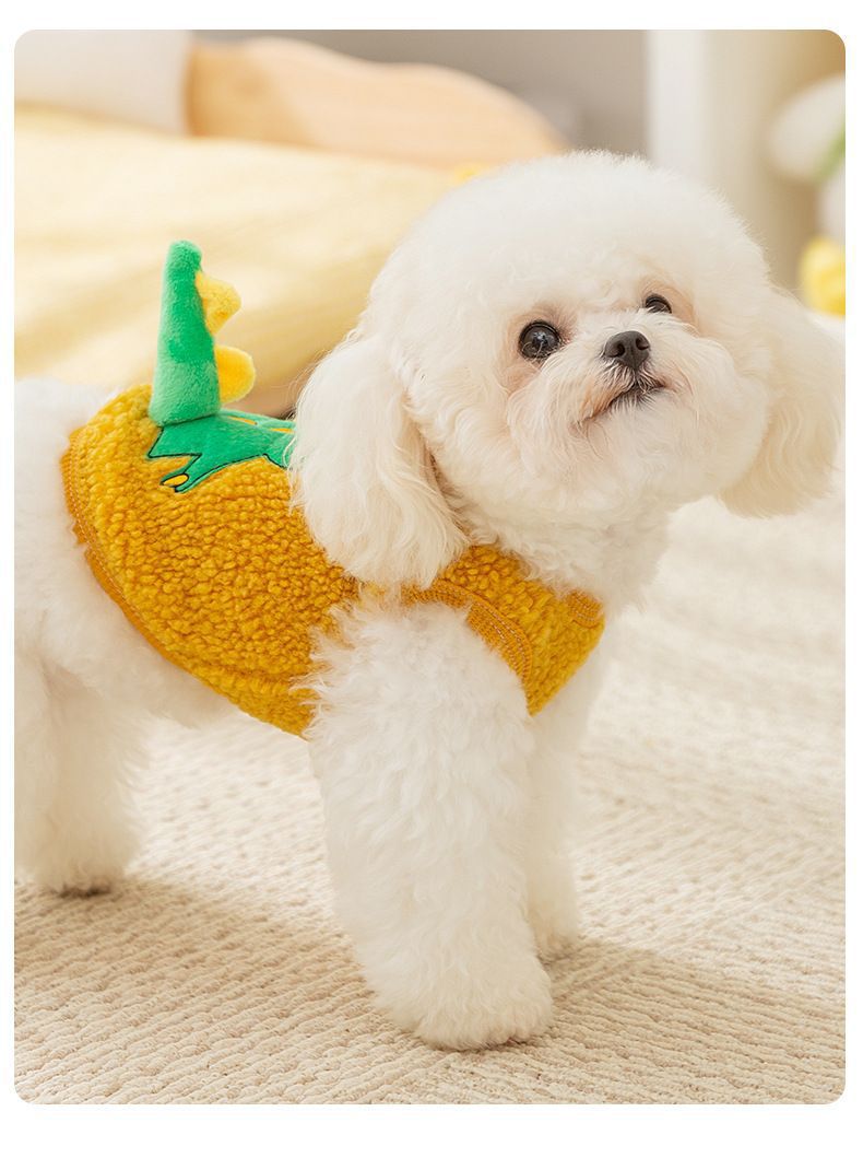 猫咪狗狗宠物衣服秋冬款猫咪颗粒绒衣马甲带牵引绳秋冬装背心批发-阿里巴巴