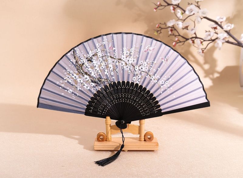 2pcs Ancient Hanfu fairy dress Folding Fans for women girls Chinese ...