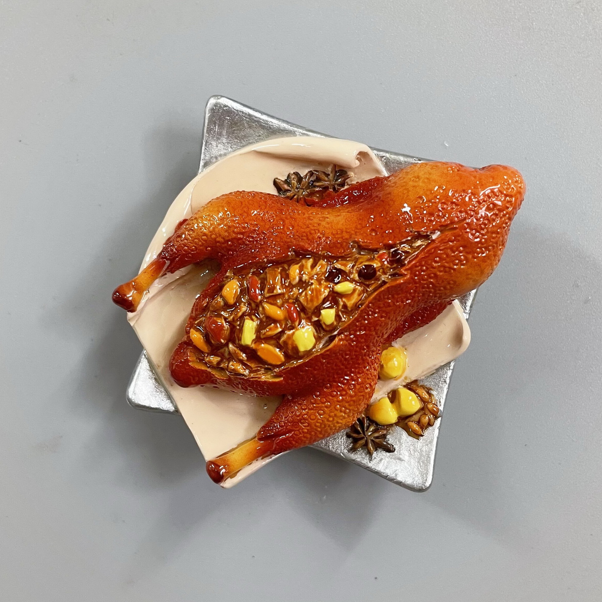 新年创意3d立体磁性装饰品树脂仿真食物老北京火锅城市美食冰箱贴 阿里巴巴