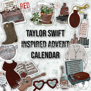 Taylor Swift Inspired Advent Calendar泰勒降临节日贴纸-阿里巴巴