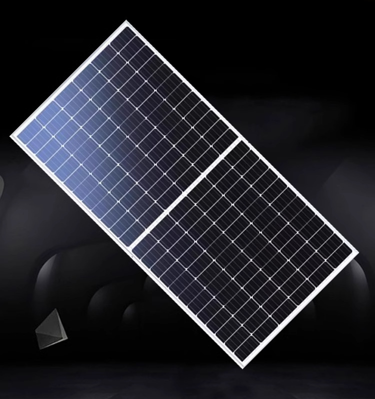 隆基太阳能光伏电池板650W单面双面发电光伏板-阿里巴巴