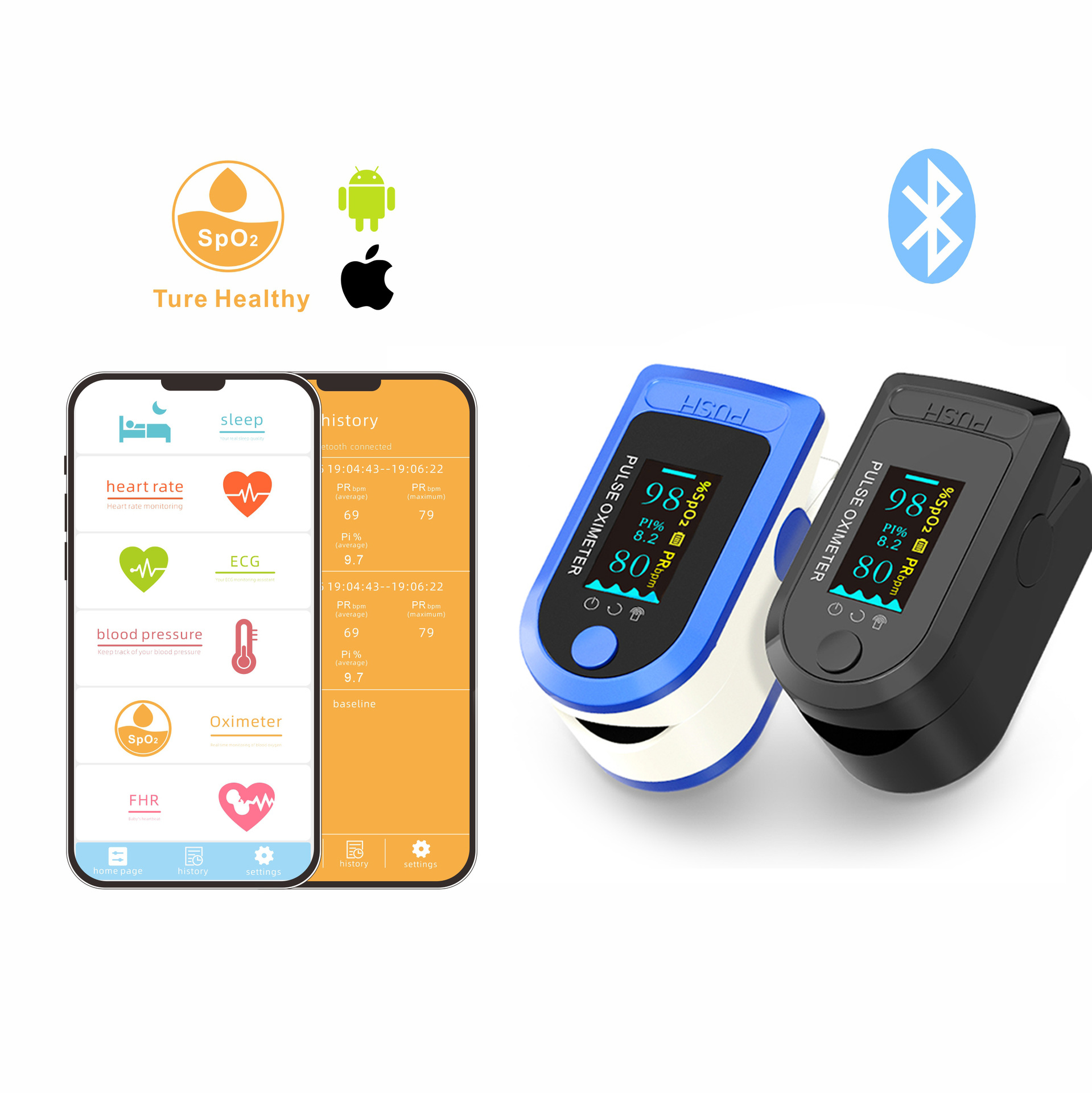 定制外贸跨境指夹式血氧仪AD901脉搏心率检测监护仪Oximeter-阿里巴巴