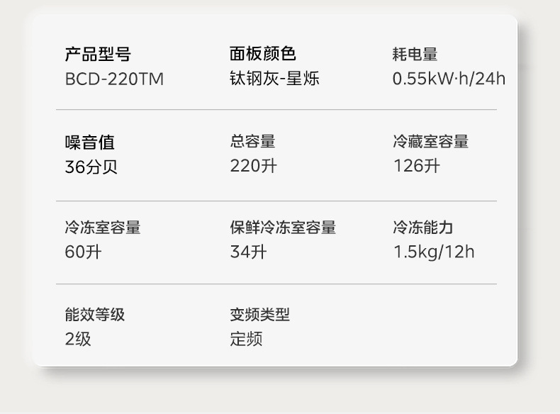 美的220升家用电冰箱三门节能冷藏冷冻直冷小冰箱BCD-220TM-阿里巴巴