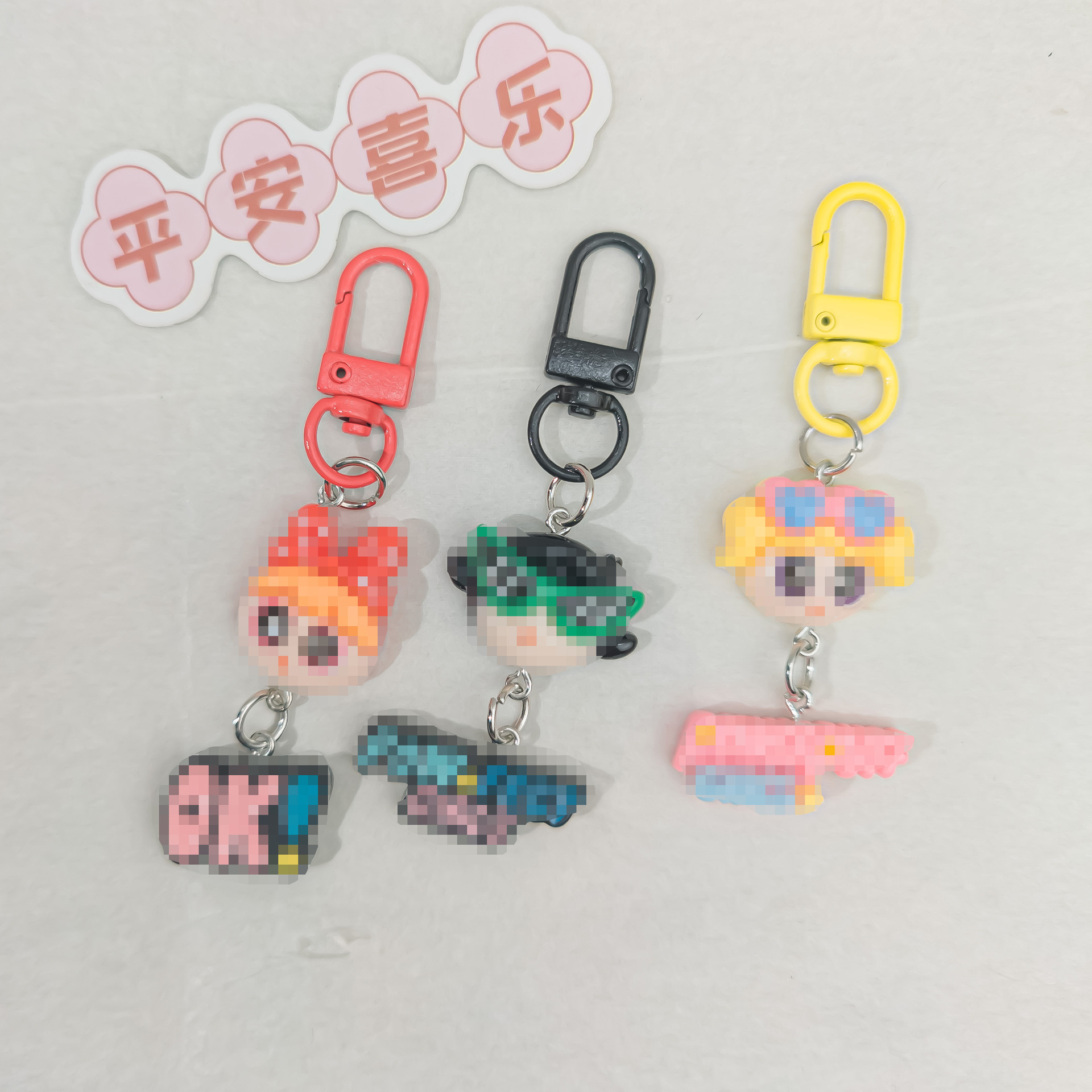 彩扣O09飞天小女警卡通挂件可爱炫酷ins少女心钥匙扣闺蜜个性书包-阿里巴巴