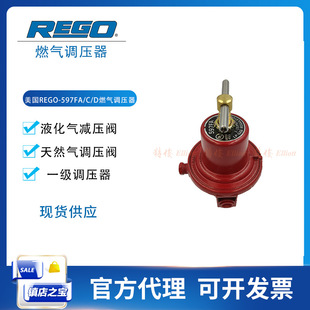 Rego美国力高597FA燃气减压阀597FC液化气调压阀597FD管道调压器-阿里巴巴