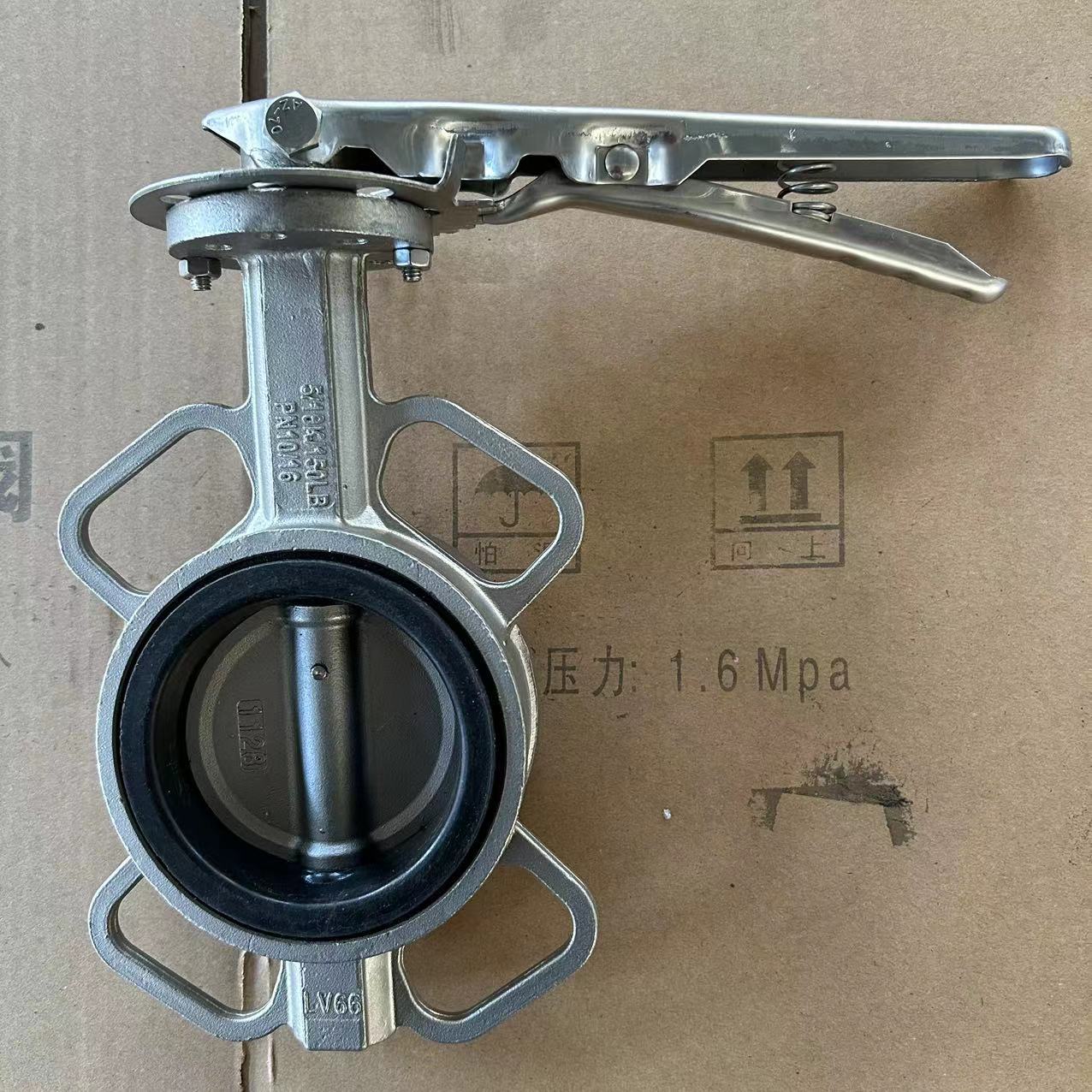 不锈钢304手柄对夹蝶阀 手动中线蝶阀 厂家供应天津D71X-16P-阿里巴巴