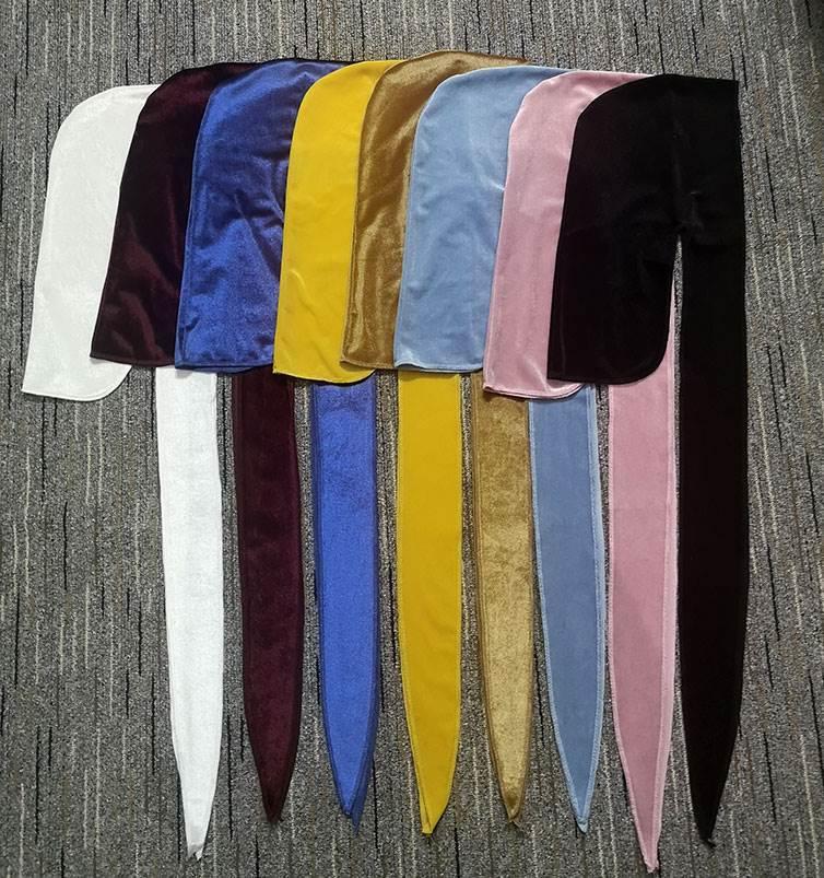 velour Hiphop VELVET DURAG head scarf 系带嘻哈丝绒街舞头巾潮-阿里巴巴