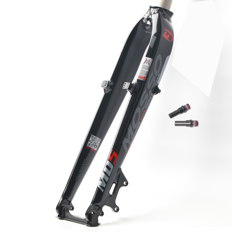 新款MOSSO 超轻硬叉MD3 M3 M5 26 27.5 29寸纯碟V刹山地车前叉A柱-阿里巴巴