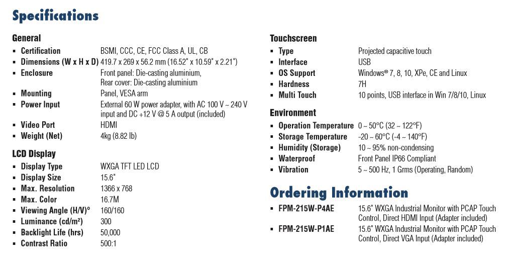 研华FPM-212/FPM-215/FPM-217工业显示器,12寸/15寸/17寸显示器-阿里巴巴