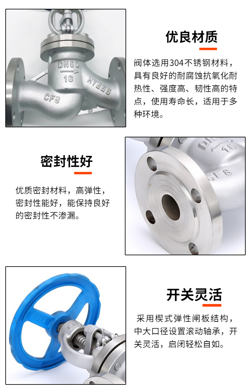 304不锈钢截止阀 J41W-16P法兰截止阀316不锈钢截止阀-阿里巴巴
