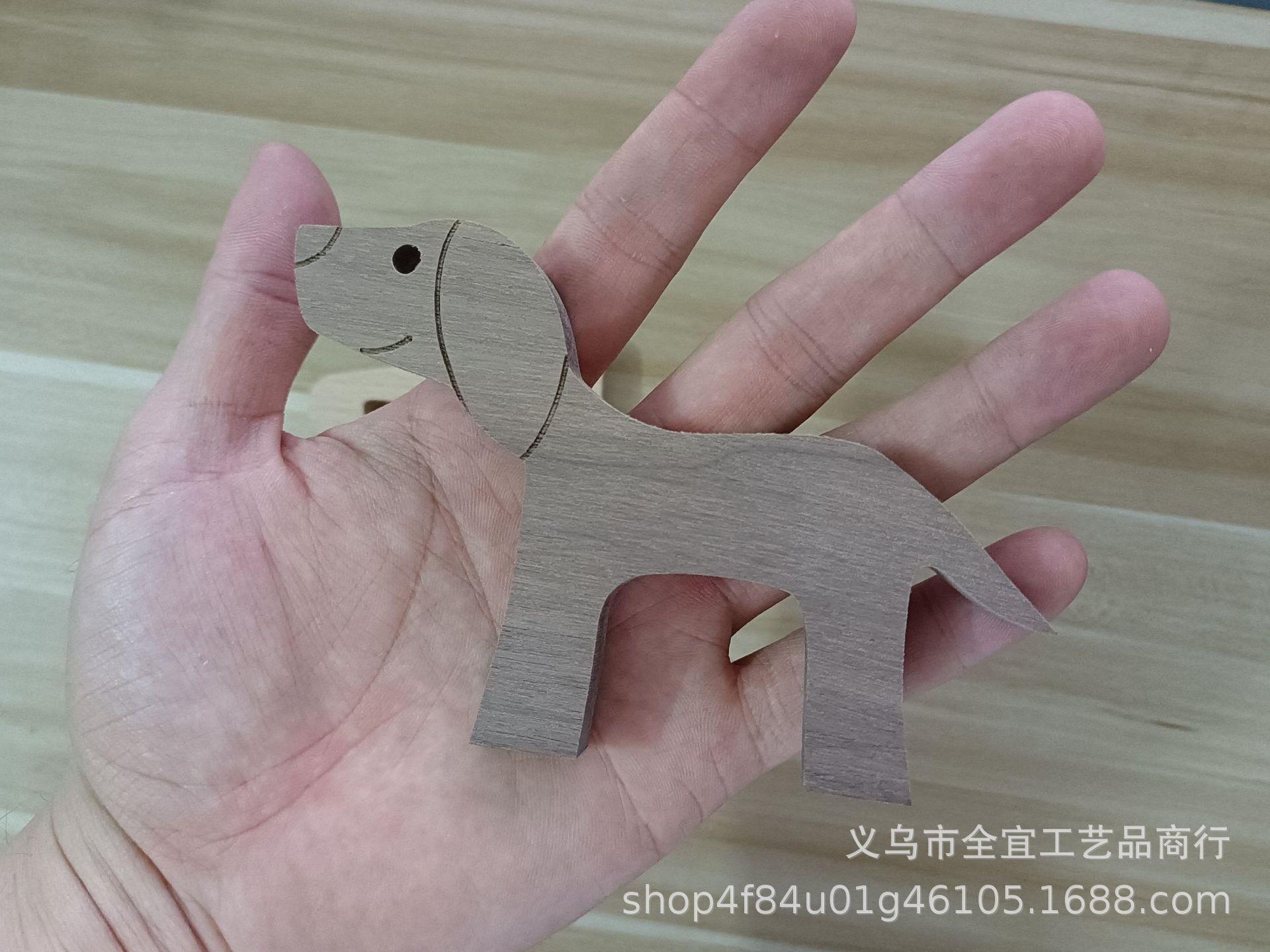 跨境新款小狗人家木制品摆件小狗家人家居木雕摆件桌面创意装饰北-阿里巴巴