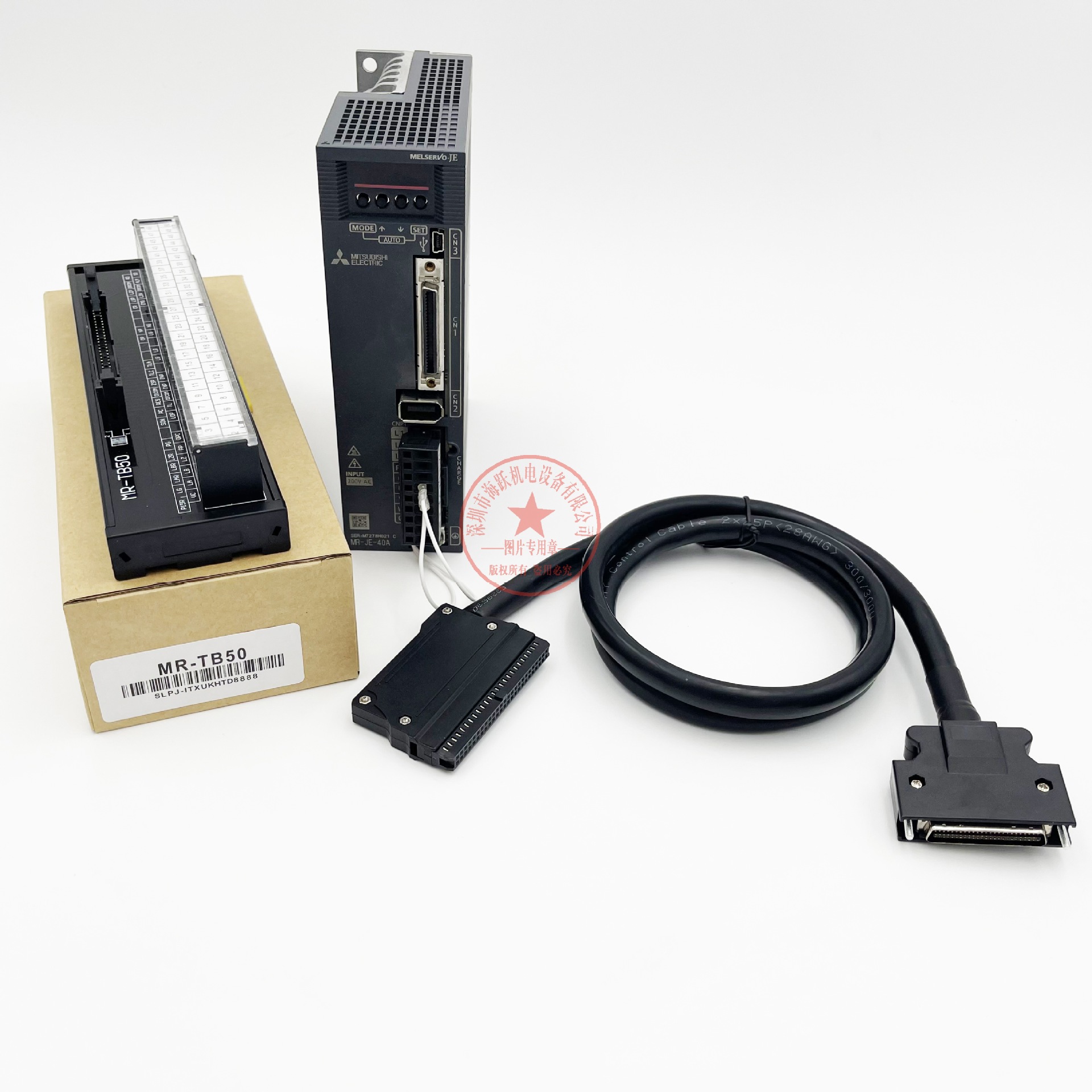 MR-TB50三菱伺服MR-JE-A MR-J3-A MR-J4-A通用接线端子排MR-J3CN1-阿里巴巴