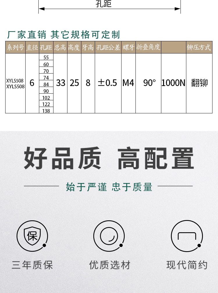不锈钢活动可折叠拉手实心ls506橱柜门把手 工业箱提手XAE63-L100-阿里巴巴