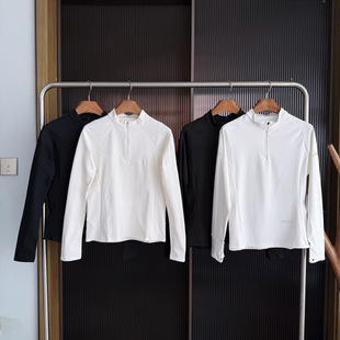 D家女士运动休闲半拉链长袖打底衫814406-阿里巴巴