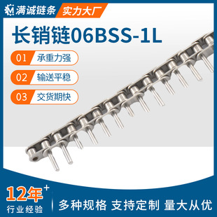 06BSS-1L长销链 加长销链自动线链条输送链条双侧带弯板链条-阿里巴巴