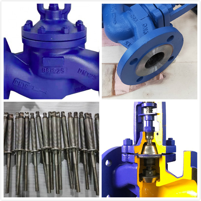 高温密封截止阀DN65 波纹管截止阀WJ41H-16P球墨铸铁法兰截止阀-阿里巴巴
