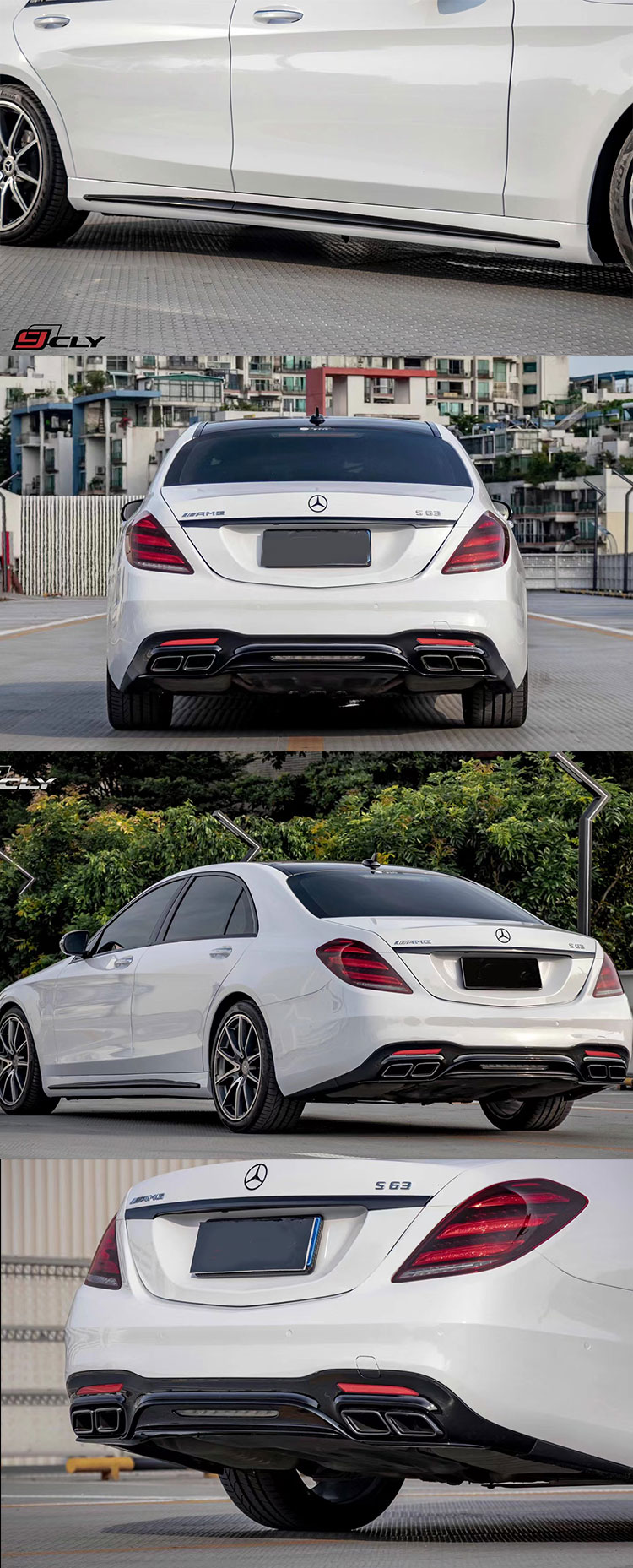 适用奔驰S级老改新W221改装W222迈巴赫中网S63 S65大包围S450前杠-阿里巴巴