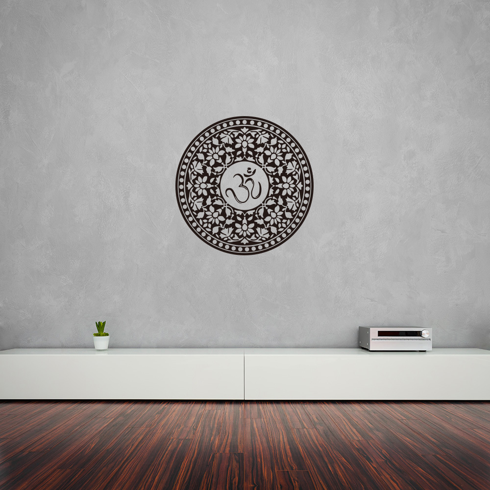 厂家批发一代精雕创意曼陀罗图案卧室沙发背景墙可移除HZ0113-阿里巴巴