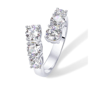 咖亿新款时尚日常排钻戒指女高级感铜镶锆石小众设计活囗指环百搭-阿里巴巴